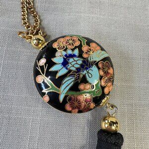 Jewelry | Vintage Cloisonne Pendant With Tassel Necklace | Poshmark